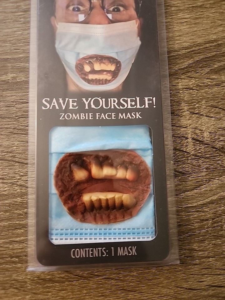 Woochie Save Yourself Zombie Medical Mask Latex Prosthetic Halloween ...