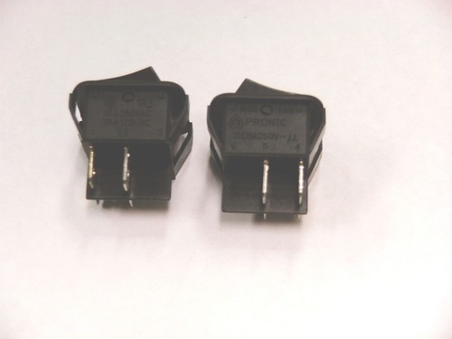 SET MIT 2 PRONIC 10A 250V 4 PINS ROCKER SWITH R30 T85 1" #A2 | eBay