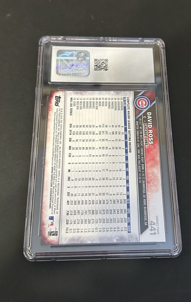 2016 Topps #441 David Ross Gem Mint 10 | eBay