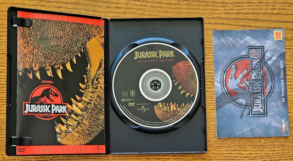 Jurassic Park (DVD, 2000, Collectors Edition Full Screen) 25192111129| eBay
