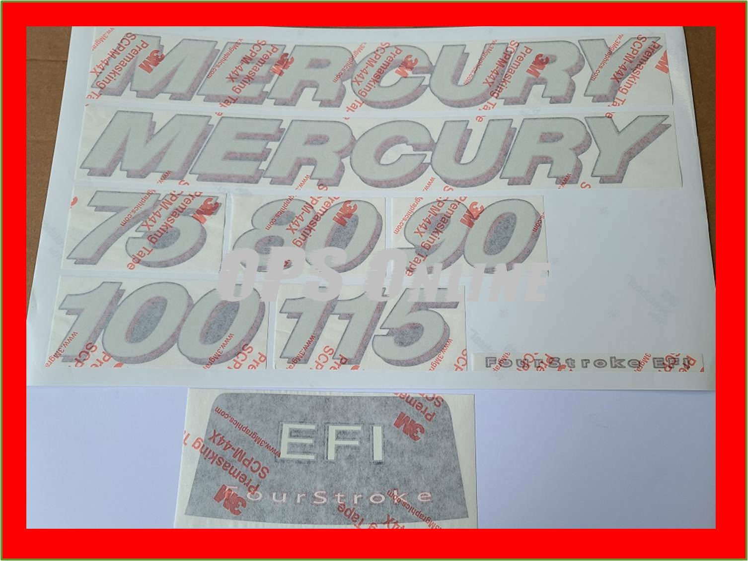 Mercury 4-Stk 75/90/100/115 Air Dam Cap 897529T & 8M0114993 Complete ...