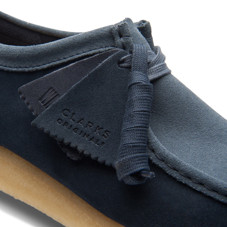 NEW MENS Clarks Originals Wallabee Navy Combi LIMITED EDITION Two Tone ...