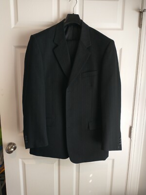 Lucelli Black/Wide Pinstripe - 2 piece Suit - 42 L | eBay