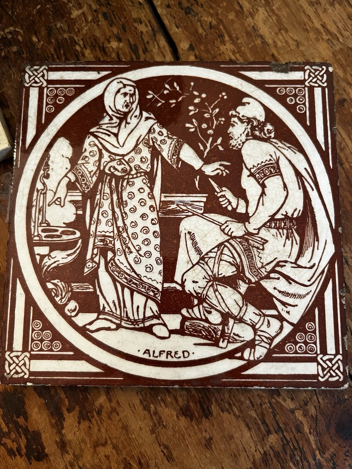 Mercer Moravian Pottery Tile Works “Alfred” Design Tile Bucks County PA ...