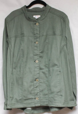 Stretch Twill Jean Jacket with Hi-Low Hem, Denim & Co, Size 2X, Style ...