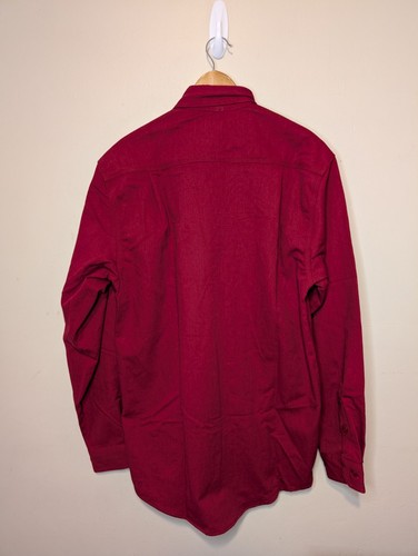 Carhartt FR Men's Twill Shirt SMALL Tall Relaxed Fit Red Flame ...
