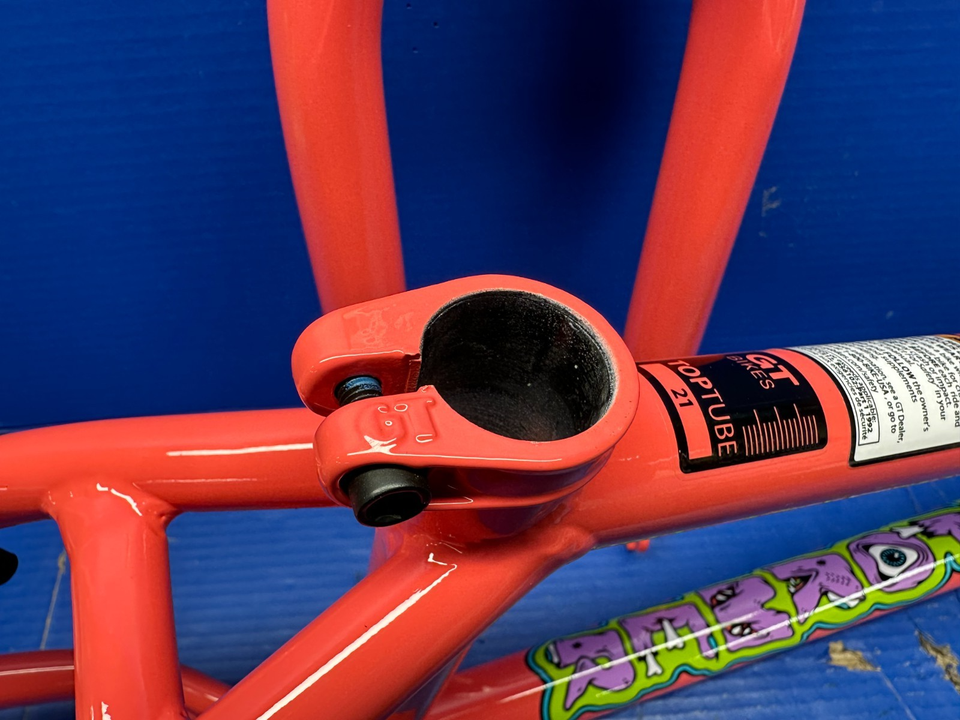 GT Performer Bmx Frame Set. 21" TT / Mid BB. New Bike Stripped For ...