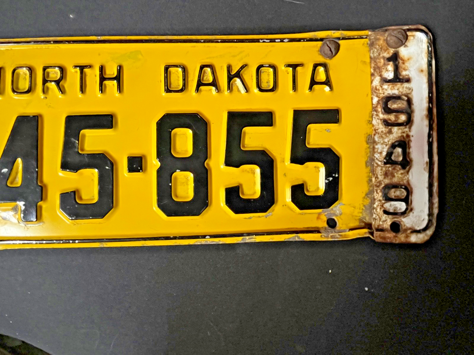 North Dakota license plate 1947 and 1948 | eBay