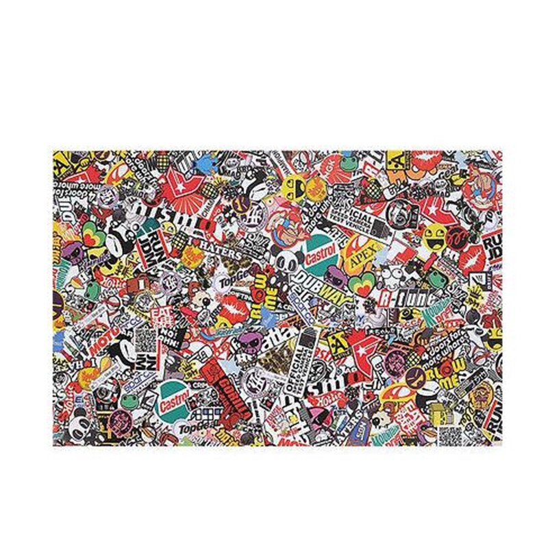 Self Adhesive Car Sticker Bomb Wrap Sheet Panda Cartoon Graffiti Decal ...