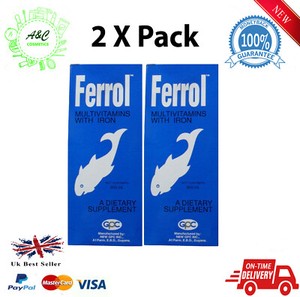 Ferrol Multivitamines With Iron A Dietary Supplement 200ml ( 2 X Pack ...