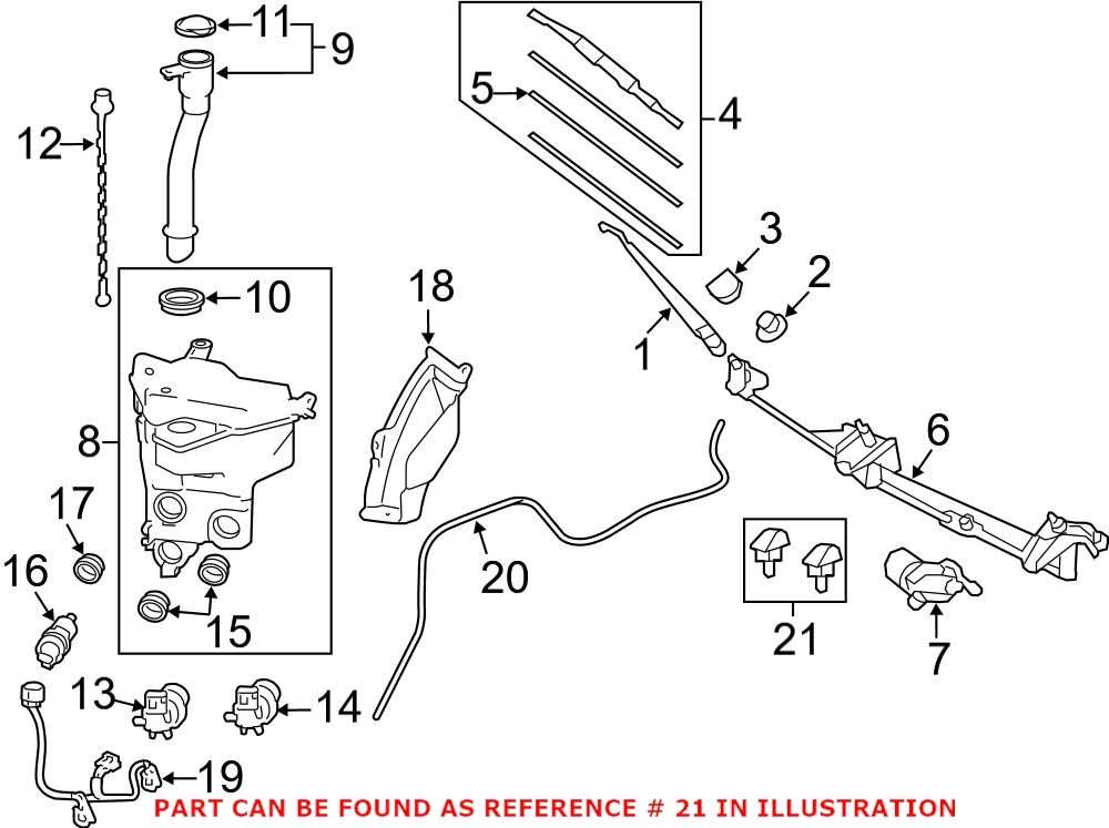 Genuine OEM Windshield Washer Nozzle for Toyota 8538134030 | eBay