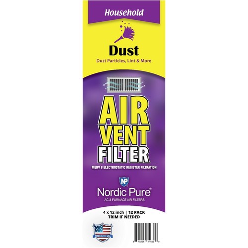 AC Vent Filter Electrostatically Charged For Dust Control and Allergies ...