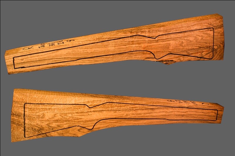 HIGH GRADE TURKISH WALNUT RIFLE GUNSTOCK BLANK(item#JA10)CHIRON WALNUT ...