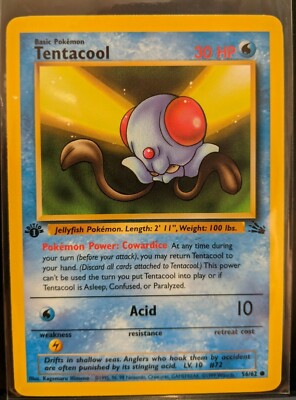 Tentacool - FIRST EDITION - Pokemon Fossil Set - N/M | eBay