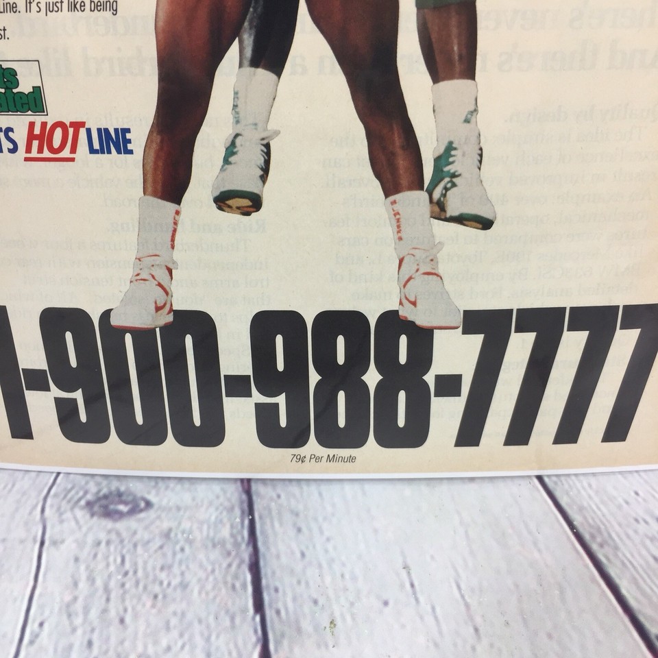 Vtg Sports Illustrated Hot Line Genuine Magazine Advertisement Print Ad ...