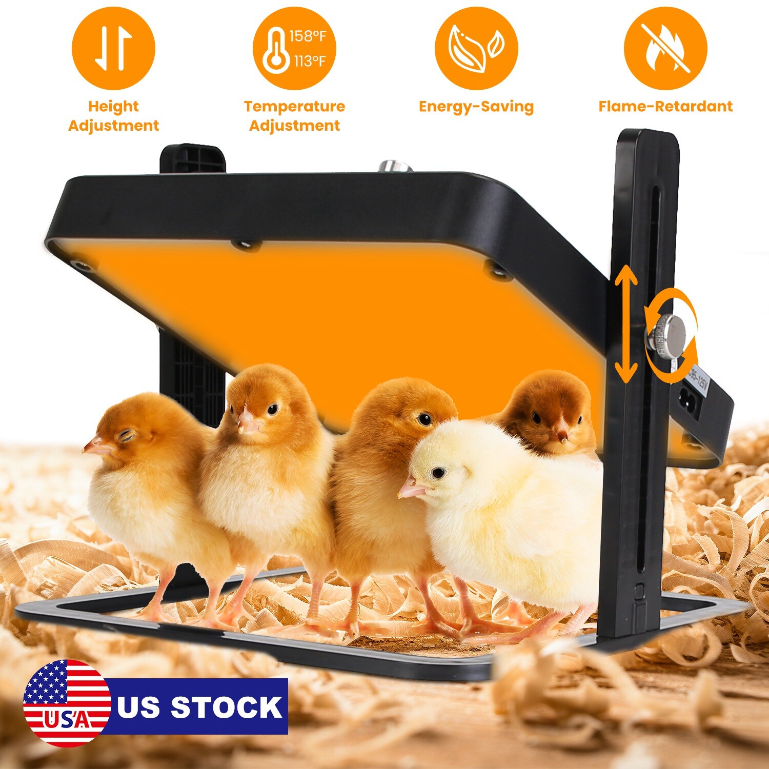 21W Chick Brooder Heating Plate Chicken Coop Heater for Chicks Or ...