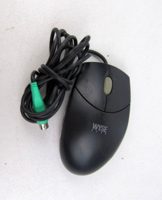 WYSE PS2 Mouse PS/2 Trackball Track Ball Wired Scroll Wheel Black M-869 ...