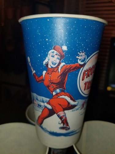 1950s Frosty Treat Wax Cups Pinup Snowbunny Girl Design | eBay