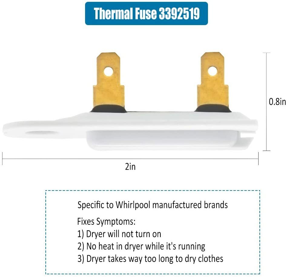 279838 Dryer Heating Element W10724237 AP3094254 3398064 Fit Whirlpool ...