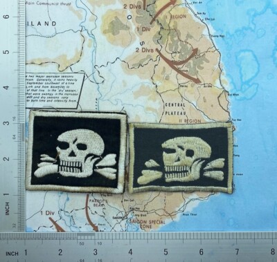 1 Patch plus 1 , MF , skull , ARVN MIKE FORCE C-3 Mobile Strike Force ...