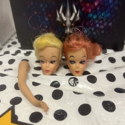2 Vintage Barbie Heads (blonde And Red) And Loose Right Arm—Barbie ...
