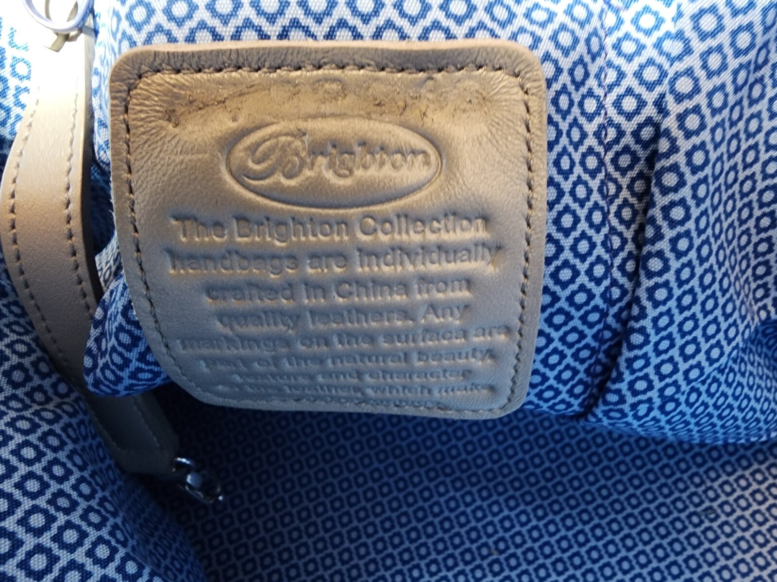 BRIGHTON PRETTY TOUGH JOLENE CANYON BLUE DOMED STUDDED CROSSBODY ...