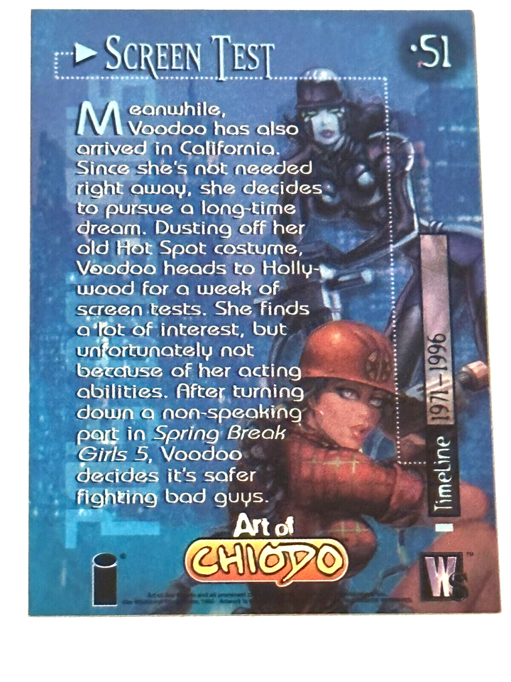 1997 Art of Chiodo Voodoo Timeline Card #51 - Near Mint | eBay