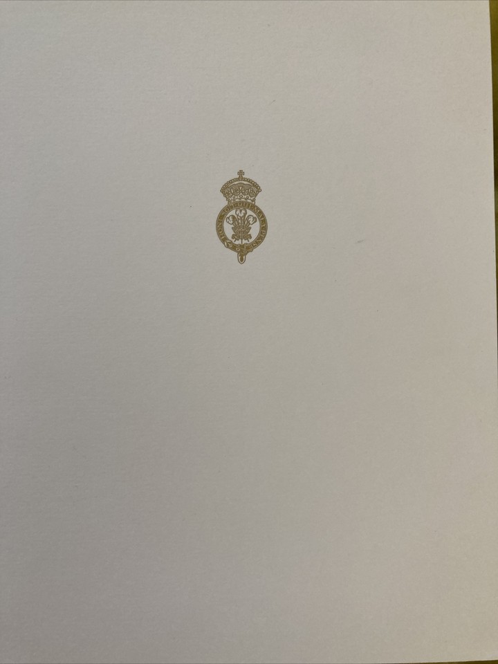 HRH Charles Prince of Wales & The Young Princes Signed Royal Card ...