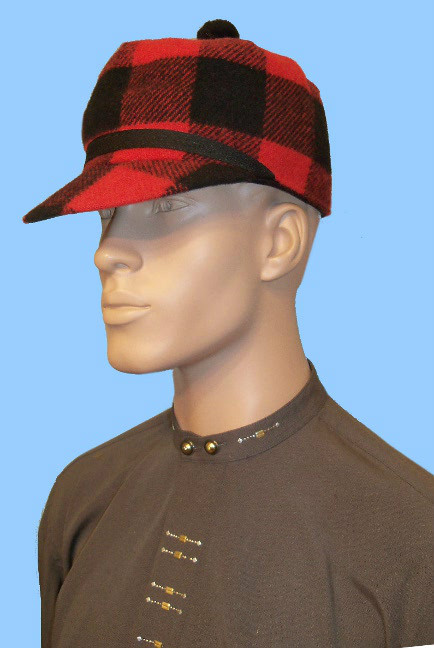 NEW MENS RED-BLACK STOCKMAN-SCOTCH HAT CAP-STORM EARBAND-22.5 inch-Wool ...