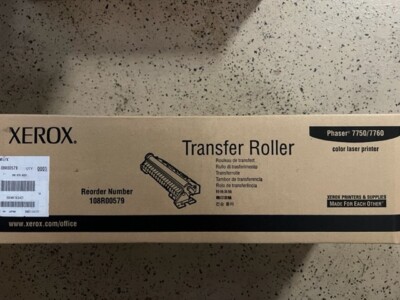 Genuine Xerox 108R00579 Transfer Roller for Phaser 7750/7760 New | eBay