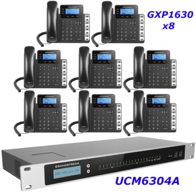 - AUDIO ONLY - Grandstream UCM6304A IP PBX 4FXO 4FXS Appliance + 8 ...