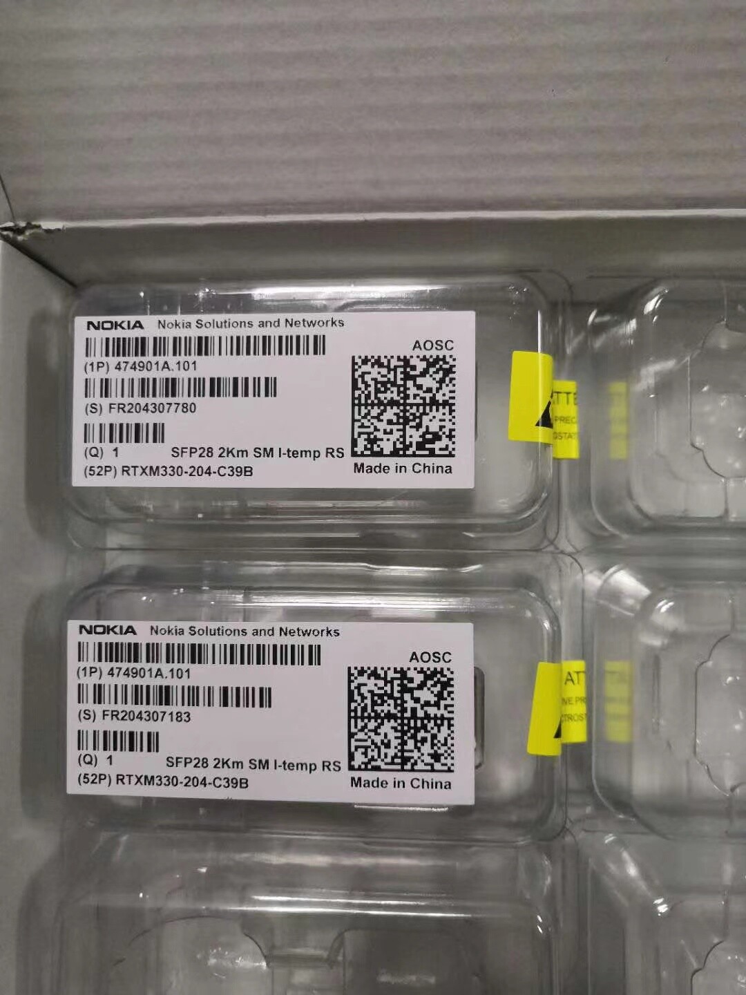 NOKIA AOSC 474901A.101 SFP28 25G IR 2km 1310nm SM I-TEMP RS | eBay