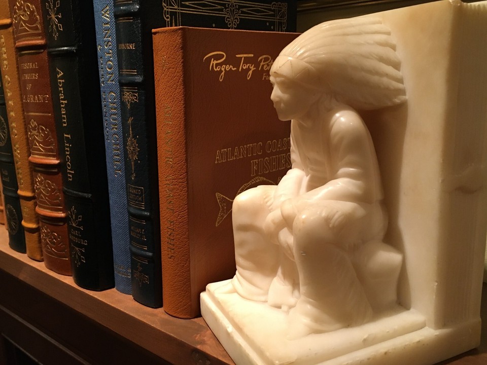 Alabaster Marble Hand Carved Sculpture Figurine Bookends Western Library Indian | eBay