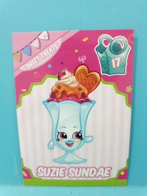 Shopkins🏆Season 3 #17 SUZIE SUNDAE Trading Card🏆FREE POST | eBay