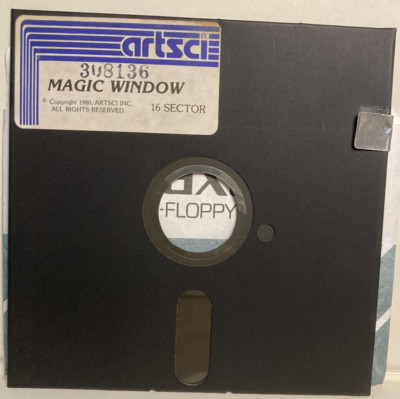 APPLE II DISK MAGIC WINDOW 5 1⁄4 DISK ONLY UNTESTED ARTSCI 1980 | eBay