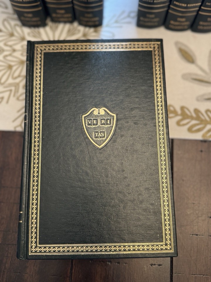 Vintage Harvard Classics Deluxe Edition 7-Vol. Set | Black Leatherette ...