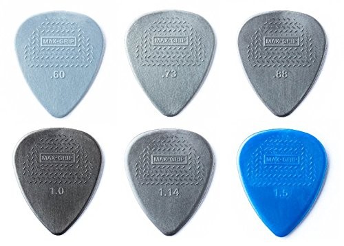 Dunlop Nylon Max Grip Standard Picks Sample Mix Pack (2 of each ...