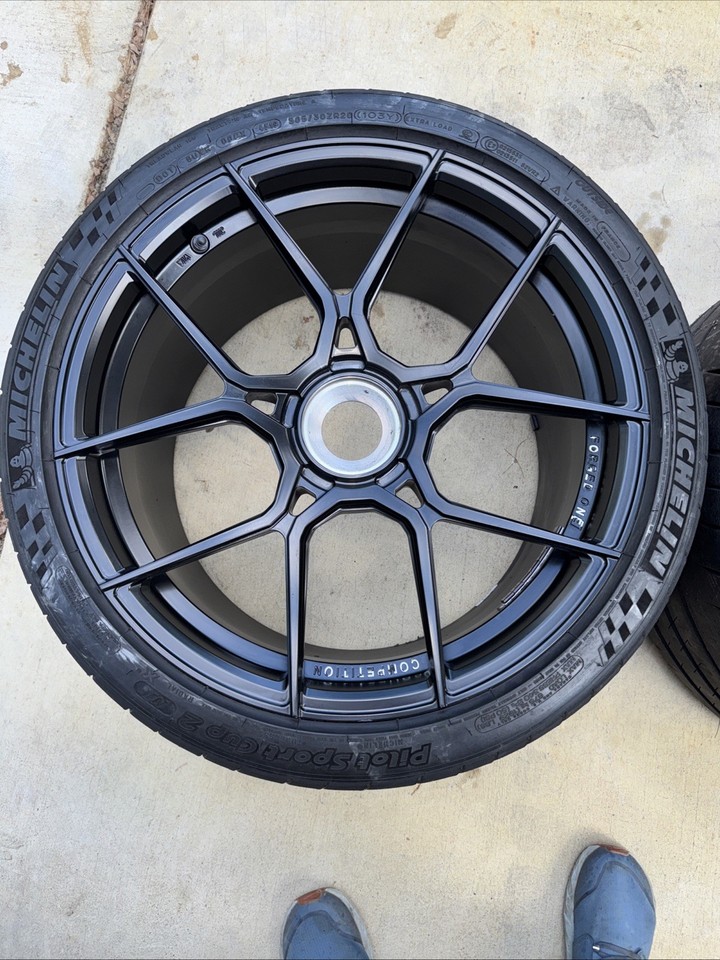 Porsche center lock wheels Forged One FF10 Black | eBay