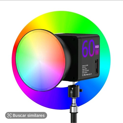 60W RGB Full Color Portable LED Video COB Light 2500K-6500K Studio ...