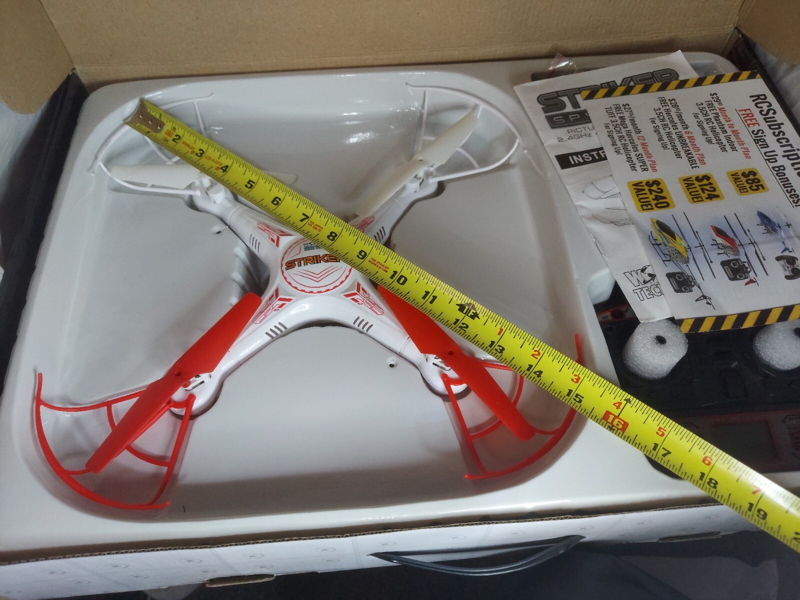 World Tech Toys White Built In Gyro 14+ Video Picture Camera Striker ...