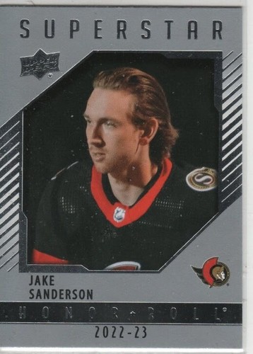 Jake Sanderson 2022-23 Upper Deck Series 2 #HR78 Honor Roll Superstar ...