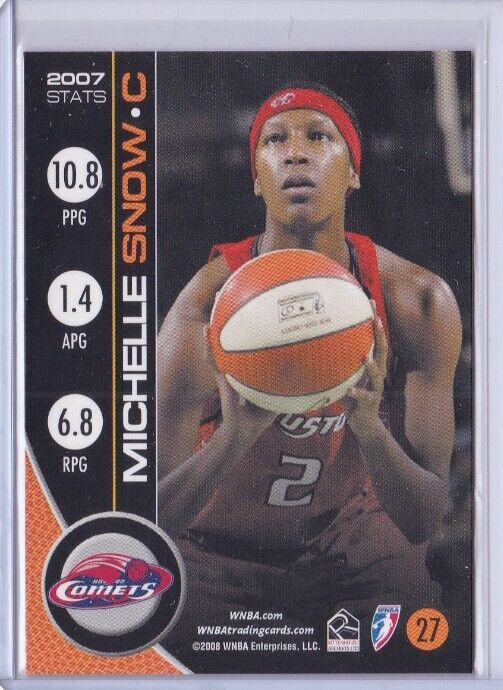 2008 RITTENHOUSE WNBA #27 MICHELLE SNOW HOUSTON COMETS IDWN | eBay