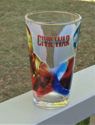 Marvel Civil War Movie Captain America 450ml Drinking Glass *Ant Man ...