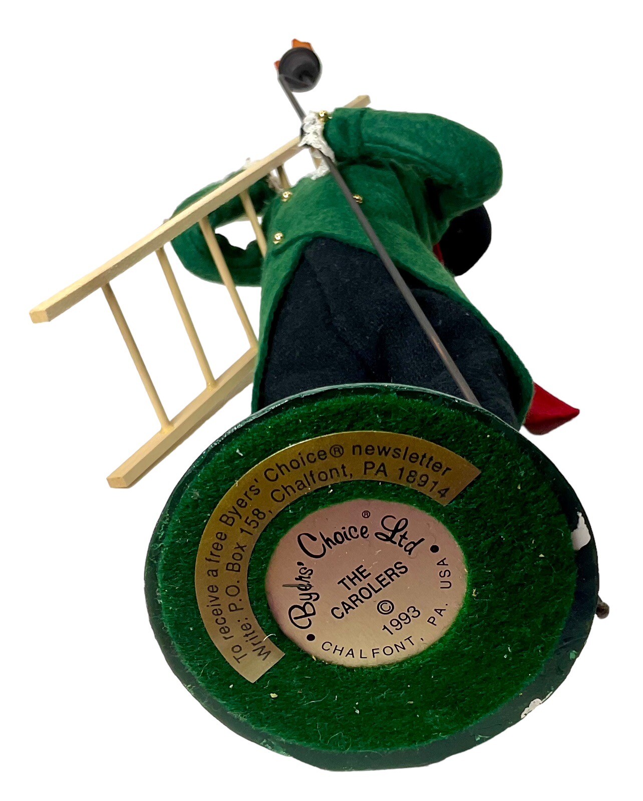 Vintage 1993 Byers Choice Christmas Carol Caroler Victorian Lamplighter ...