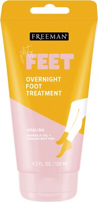 Freeman Bare Foot Overnight Foot Treatment 4.2 Ounce (124ml) (2 Pack ...
