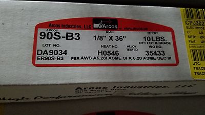 Arcos Mild Steel Tig Welding Rod ER90S-B3 | eBay
