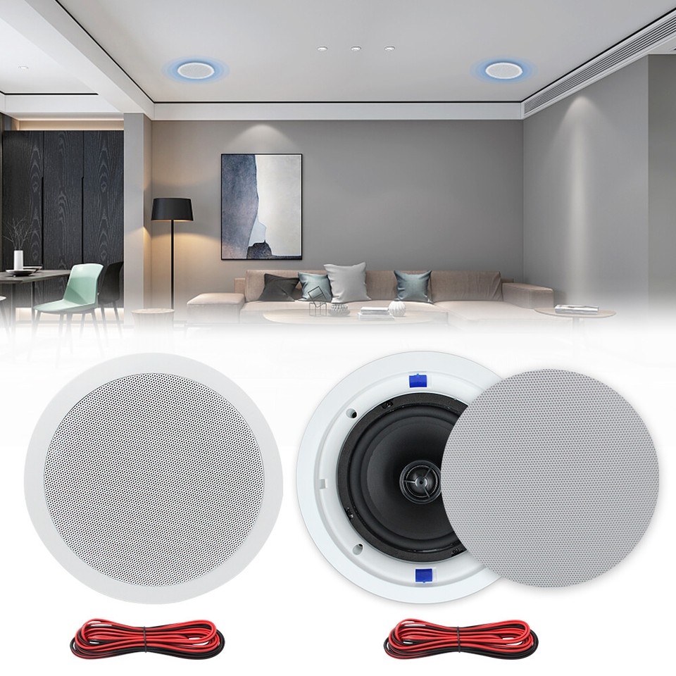 Herdio6.5" /4"Ceiling Speakers Theater System 4/2 Stereo Speaker ...