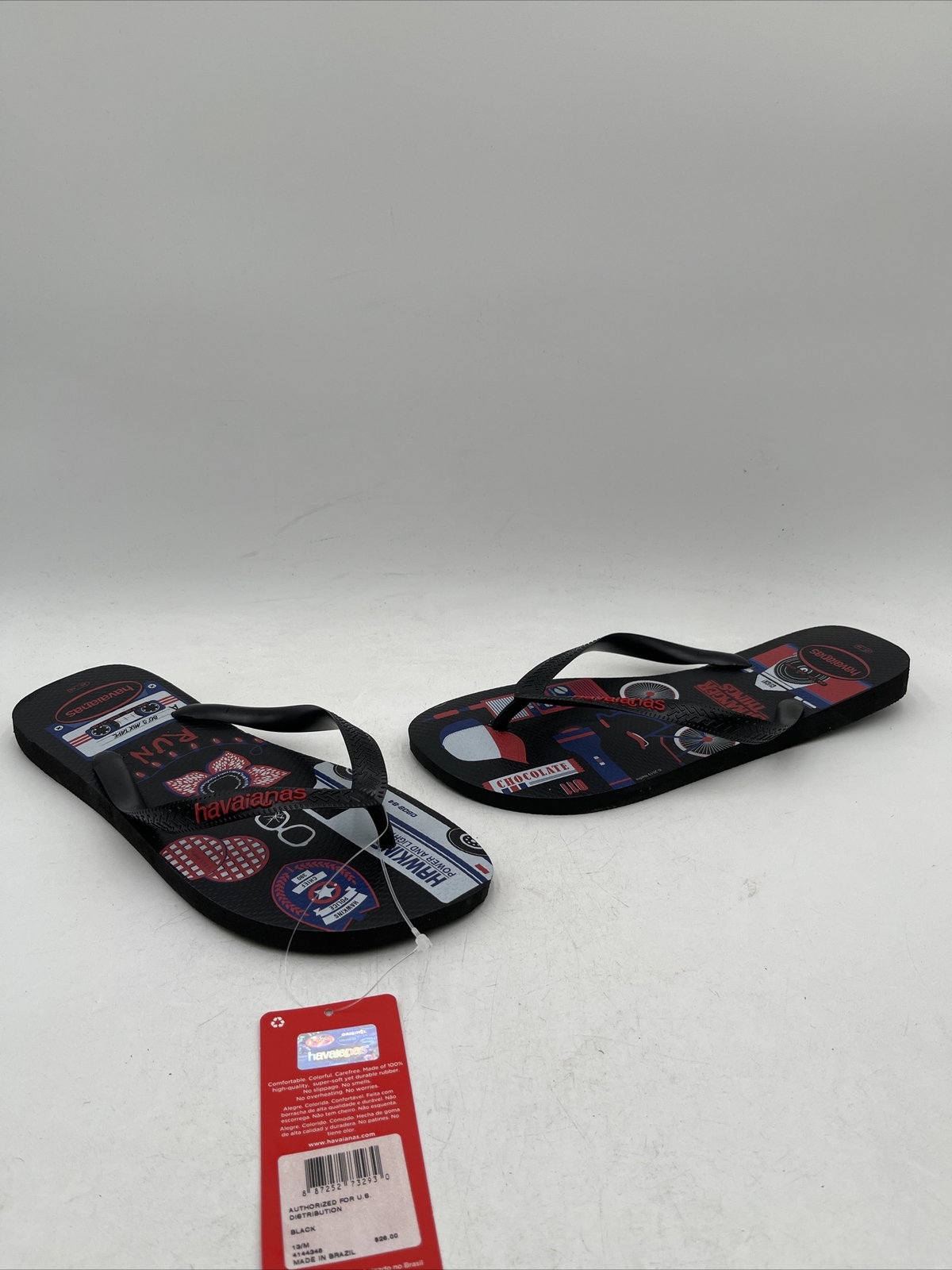 Havaianas Stranger Things Black Flip Flop Thong Sanda… - Gem