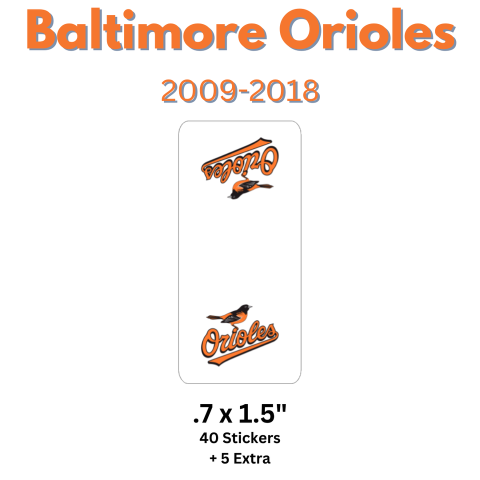 MLB One Touch Stickers - 45 Stickers - Premium Vinyl - Pick Your Team ...
