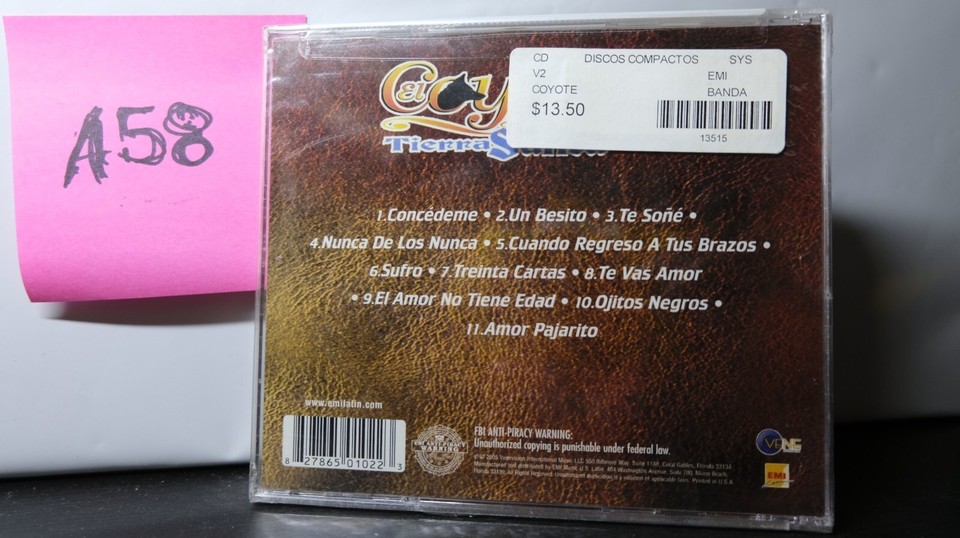 El Coyote y su Banda Tierra Santa V2 CD New Sealed Nuevo #A58 ...